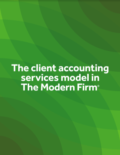 The client accounting services model in The Modern Firm® - Rootworks